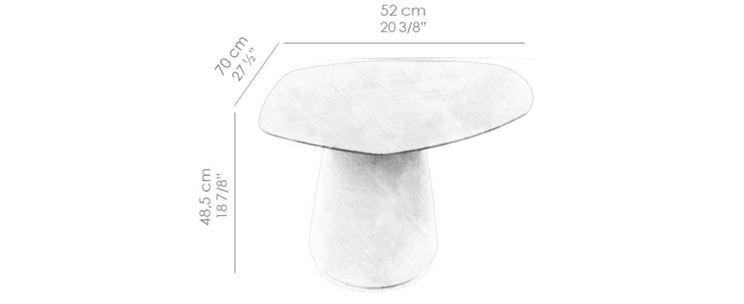 SEIXO SIDE TABLE - Products - Saccaro