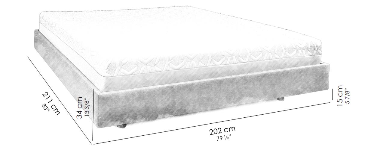 QUADRATO BED - Products - Saccaro